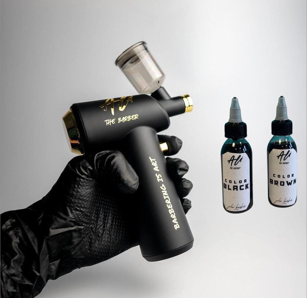 Professional AirBrush gun for barbers & hairdressers | Cordless with ...
