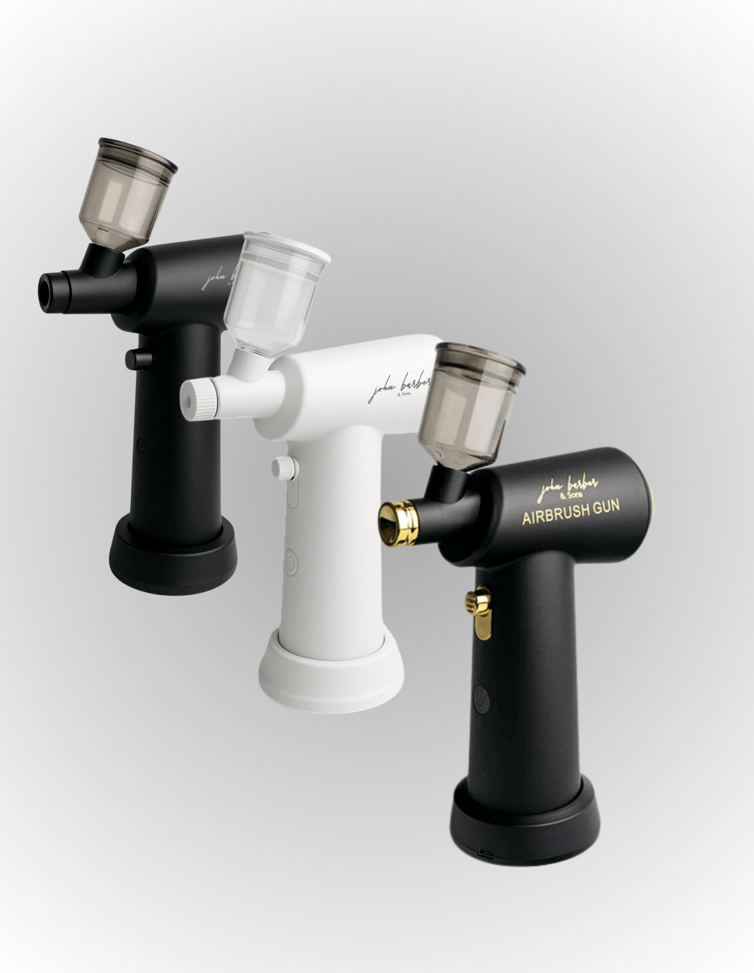 Pistolet AirBrush professionnel pour barbiers et coiffeurs | Sans fil ...